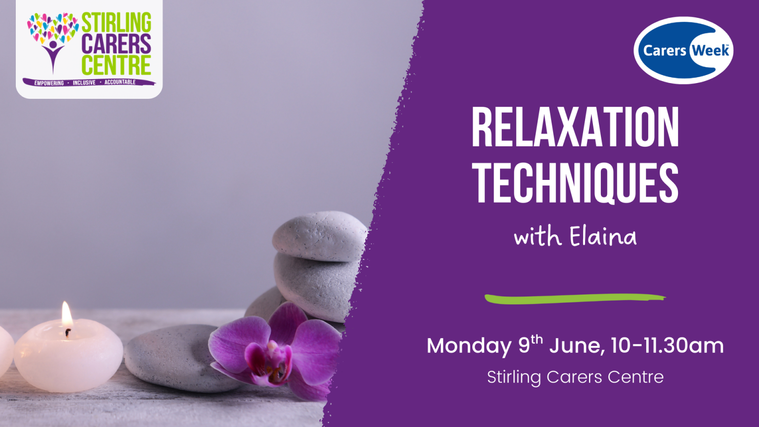 CARERS WEEK: Relaxation Techniques | Stirling Carers Centre